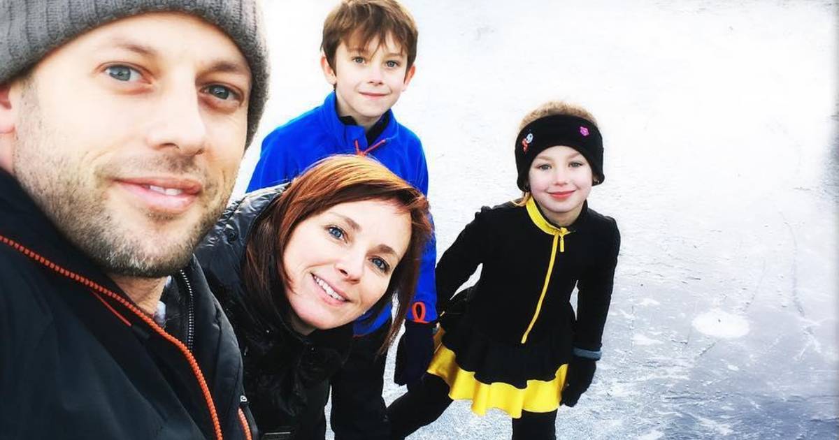 De familie Coppens schaatst sinds vandaag... in de tuin | Celebrities ...