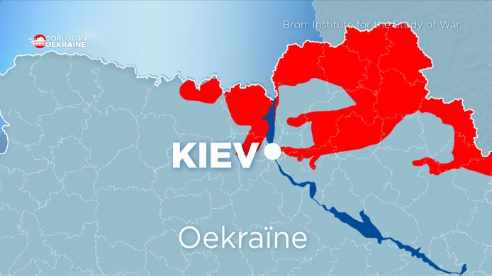 Kaart toont hoe de Russische troepen hoofdstad Kiev omsingelen: “Binnen ...