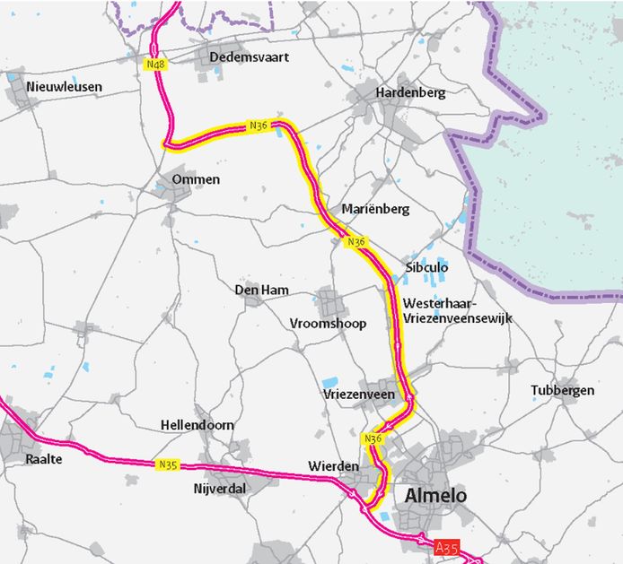 Plan om N36 veiliger te maken ligt er al, in tussentijd gaat het weer vreselijk mis | Almelo | AD.nl
