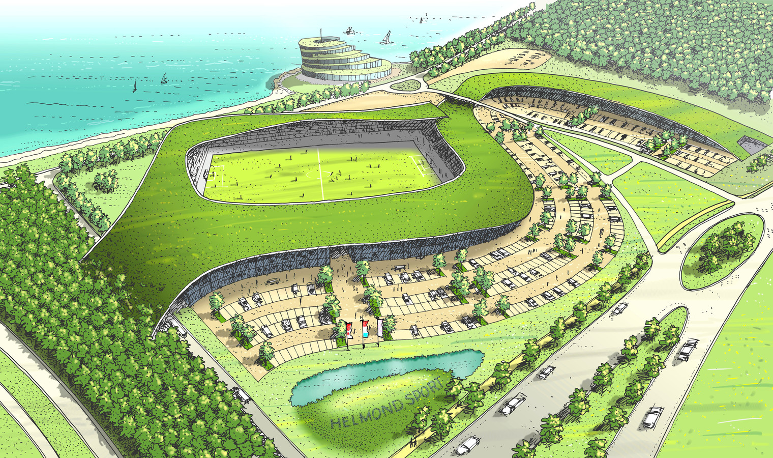 Het ging al vier keer eerder mis met een nieuw stadion voor Helmond ...