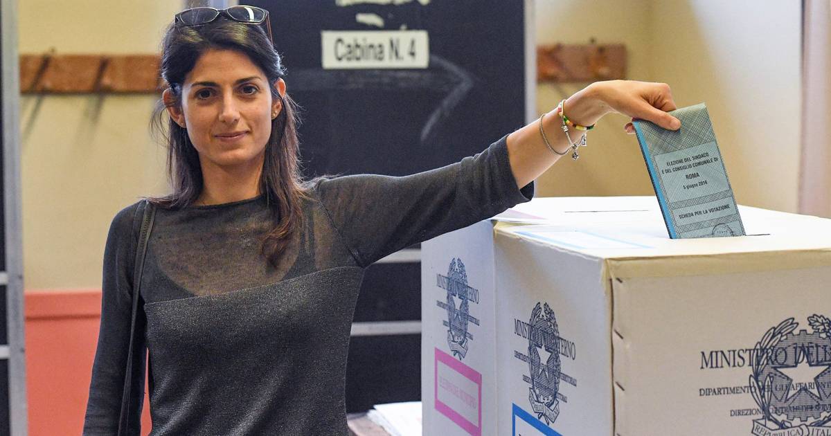 Virginia Raggi op kop in burgemeesterverkiezing Rome | Buitenland | hln.be