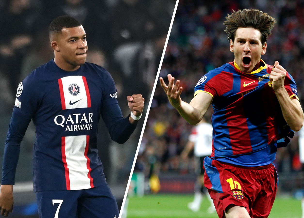 Kylian Mbappé Breekt In Champions League Record Van Lionel Messi Foto