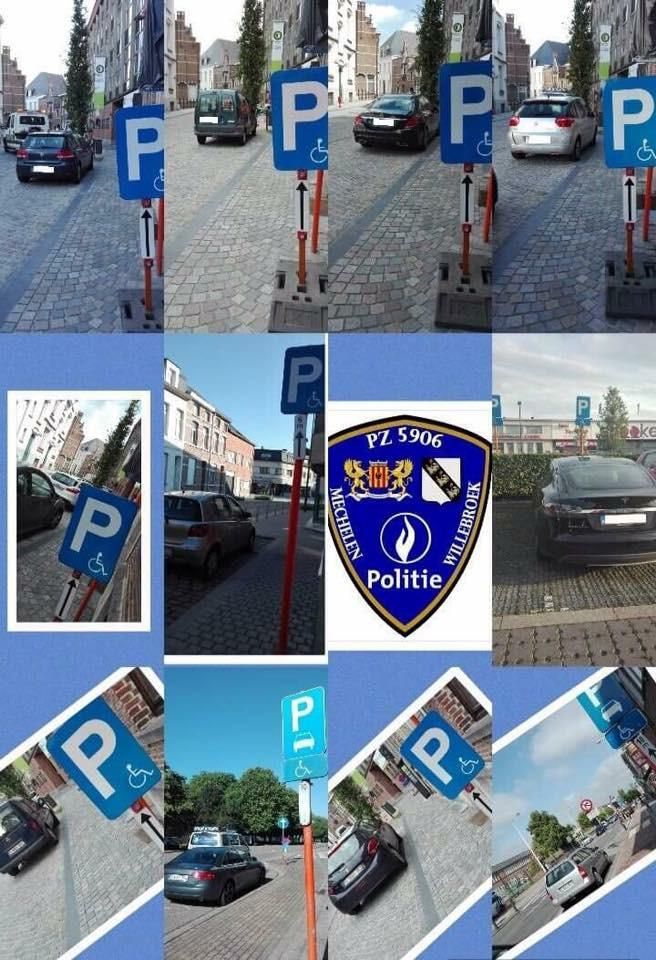 Politie waarschuwt: "Parkeer niet op plaatsen voor mensen met beperking ...