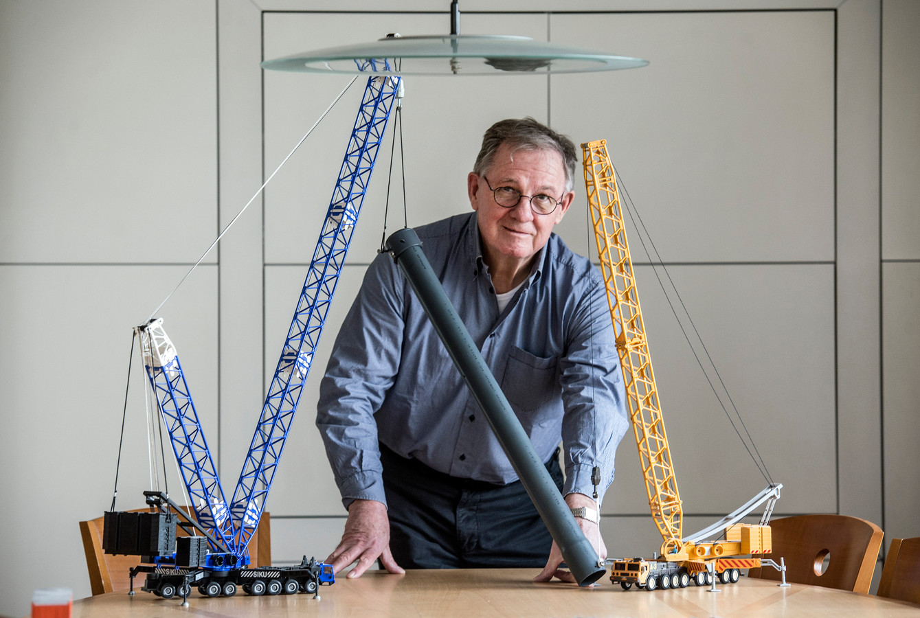 Tycoon Piet (72) bedenkt hijskraan van de toekomst | Foto | AD.nl
