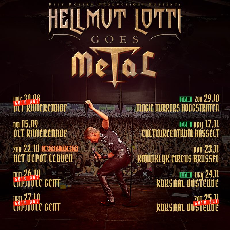 Hellmut goes Metal plant extra concert in... Hoogstraten: “Trots dat ...