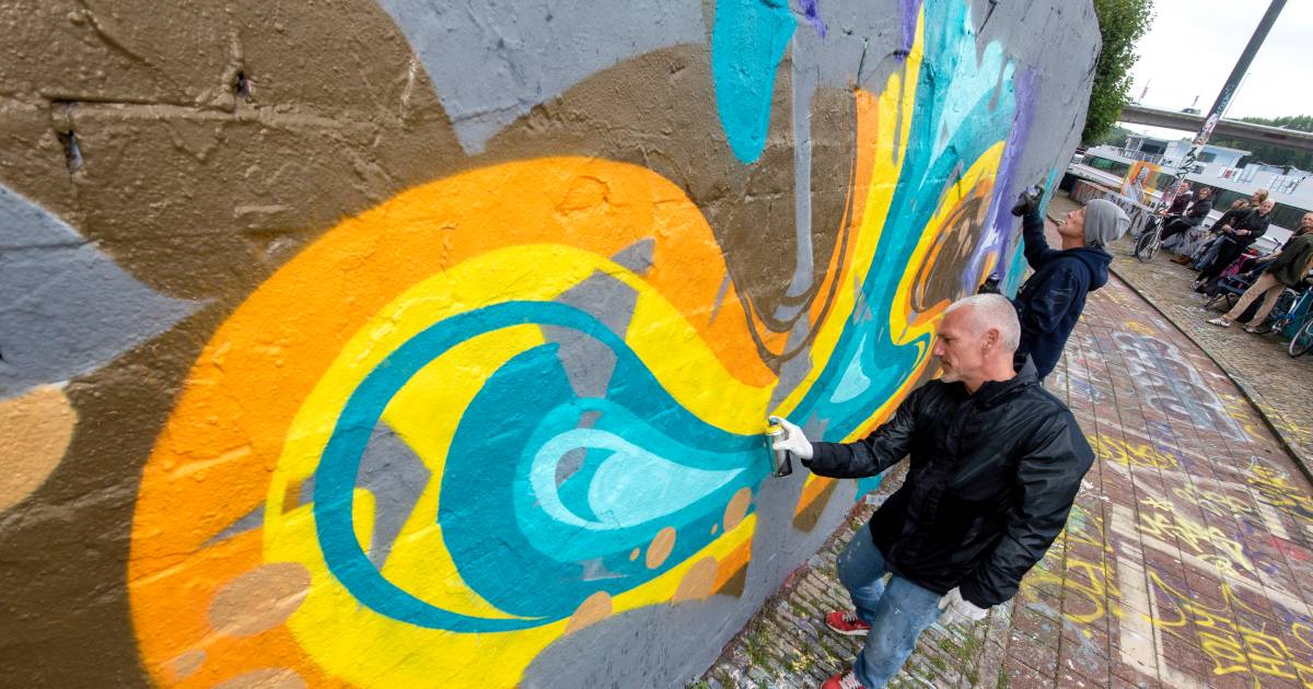 ‘Brave’ graffiti van veertig artiesten op kademuren in Arnhem | Arnhem ...