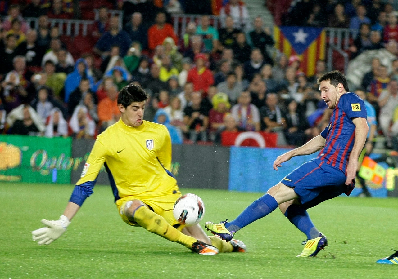 Les chiffres étonnants de Courtois face à Messi | Foto | 7sur7.be