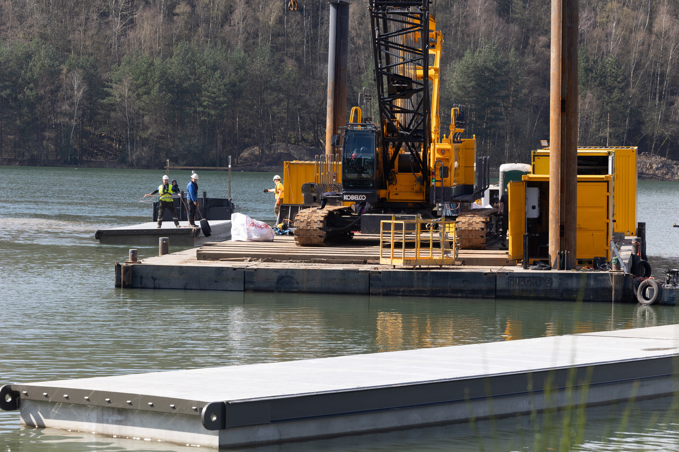 ‘Fietsen tussen Terrils’ in juni geopend: “Pontonbrug wordt volop ...