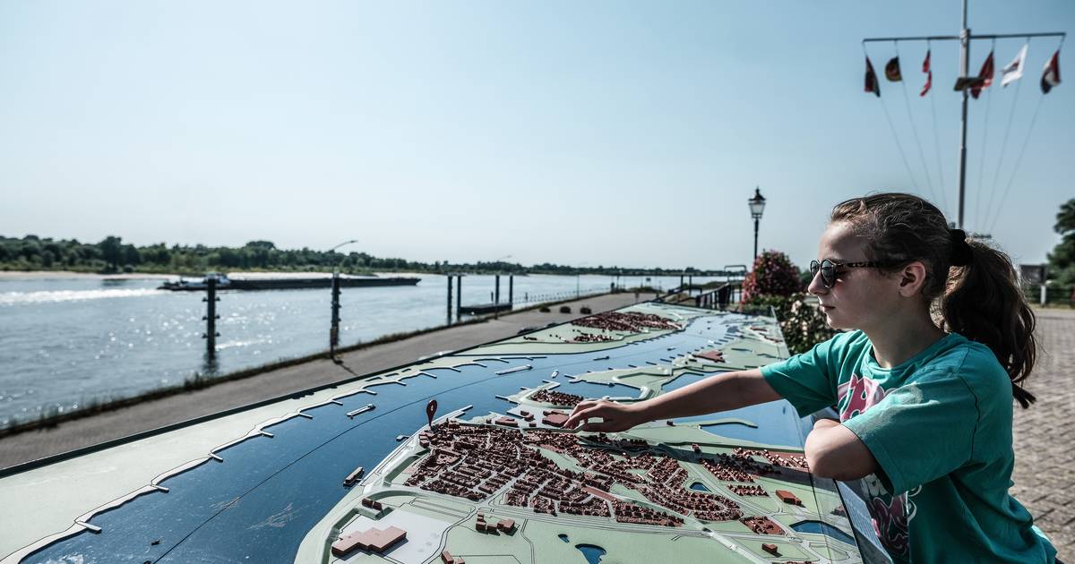 Maquette over de Rijn laat unieke details zien, maar het dorp waar de ...