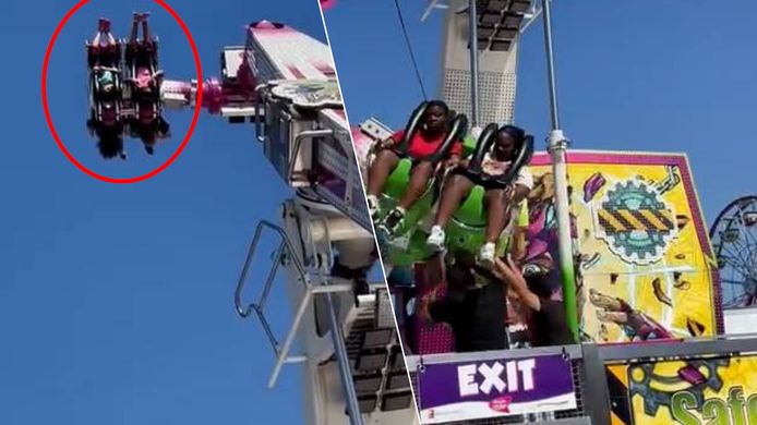 Moeder in paniek wanneer haar kinderen (8 en 11) ondersteboven ...