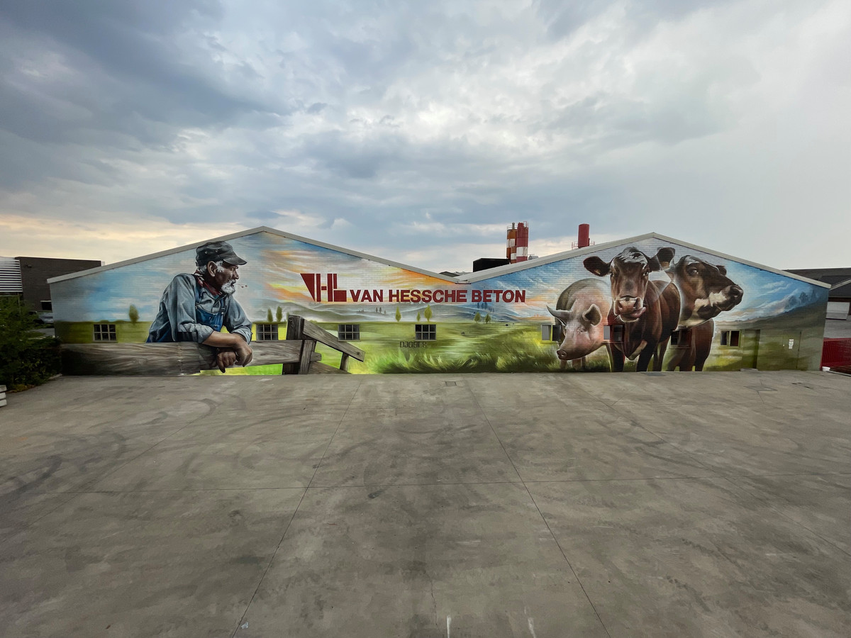 Graffitikunstenares Djoels zorgt voor enorme ode aan landbouwleven in ...