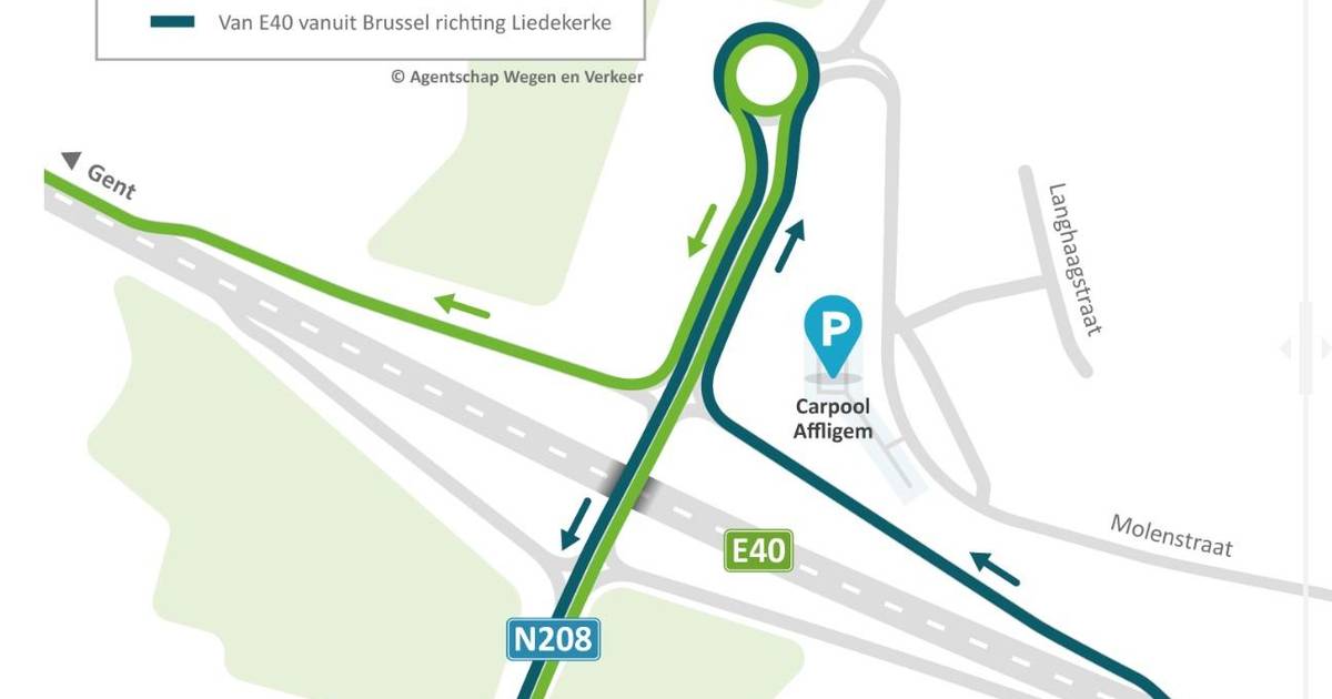 Eindelijk oplossing voor fileprobleem op afrit E40 in Affligem, maar ...