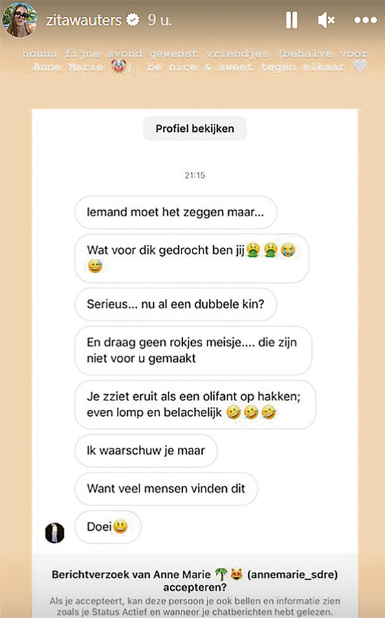 Experten vol lof over Zita Wauters en haar repliek op bodyshamers ... Experten vol lof over Zita Wauters en haar repliek op bodyshamers ...