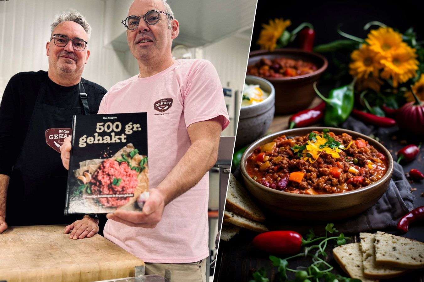 Schoonbroers lanceren kookboek over ‘500 gram gehakt’: “Alle foto’s van ...