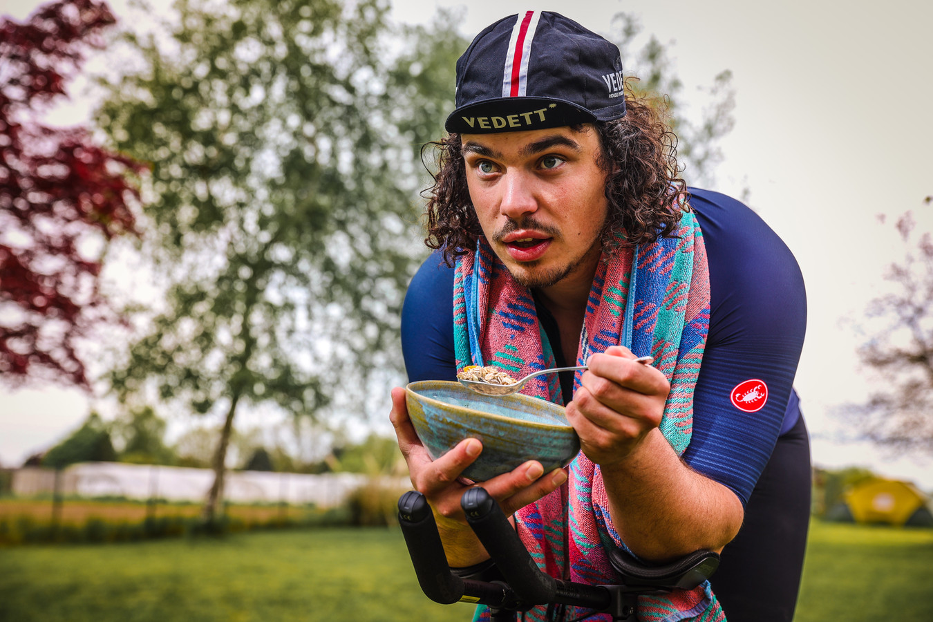 “Toen ik al moe werd van mijn sokken aan te doen, besefte ik dat er ...