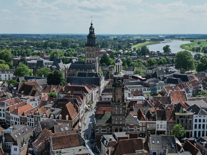 Nu ziet de historische binnenstad van Zutphen er nog zo uit, maar ...