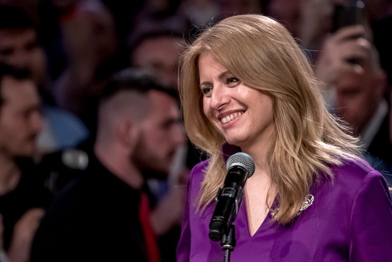 Caputova uitgeroepen tot eerste vrouwelijke president van Slovakije