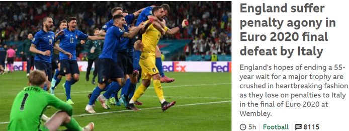 “Italië heeft van de Three Lions welpjes gemaakt”: Engelse pers likt ...