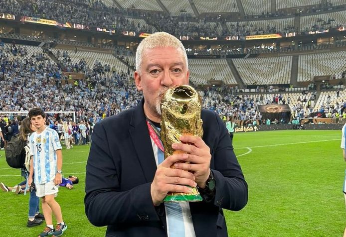 Fouad Beniz, un Belge au milieu des Argentins avec la Coupe du monde ...