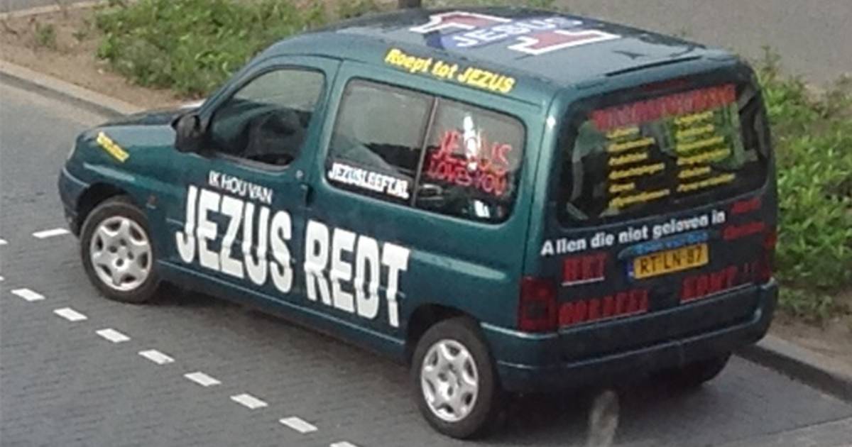 Ergenis over 'Jezus Redt'-tekst op auto | Rivierenland | AD.nl