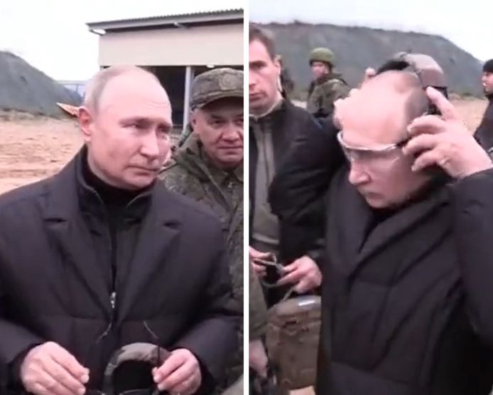 Poutine a visité un terrain d'entraînement pour soldats mobilisés ...