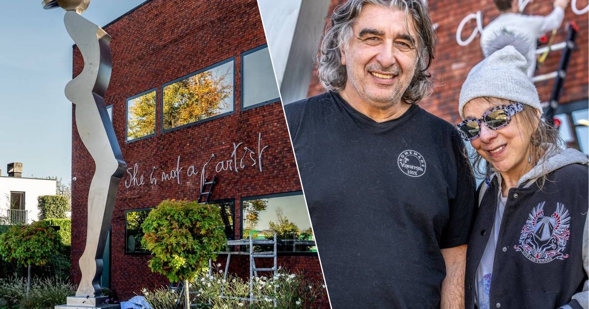 Kunst van Liliane Vertessen in de voortuin van bakkerij Verleysen ...