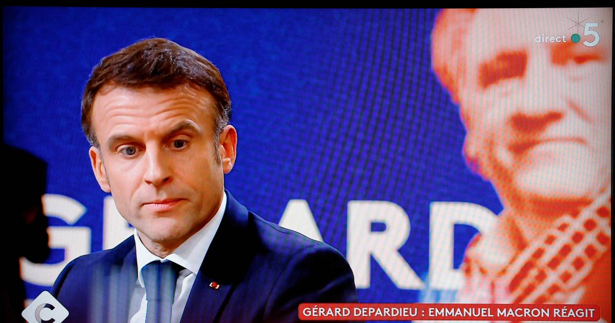 Franse President Macron neemt het op voor Gérard Depardieu: ‘Doelwit ...