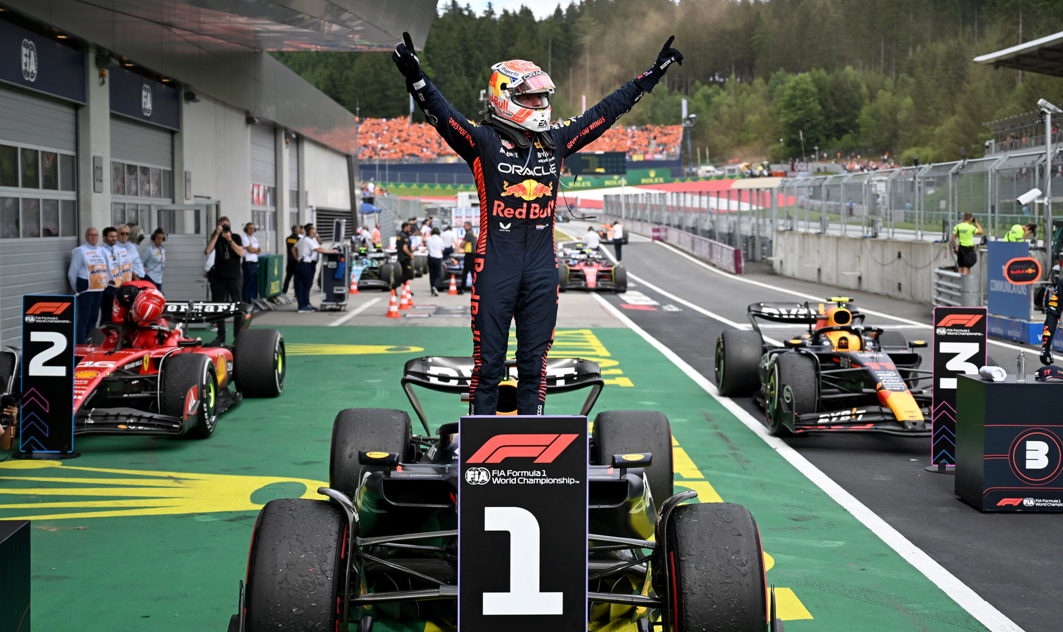 Max Verstappen na ‘grand slam’ in Oostenrijk: ‘Ik geniet vooral van het ...
