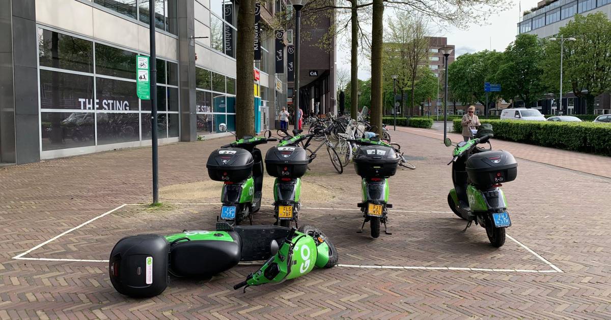 Klachtenregen over fout geparkeerde Go Sharing-scooters in Amersfoort ...