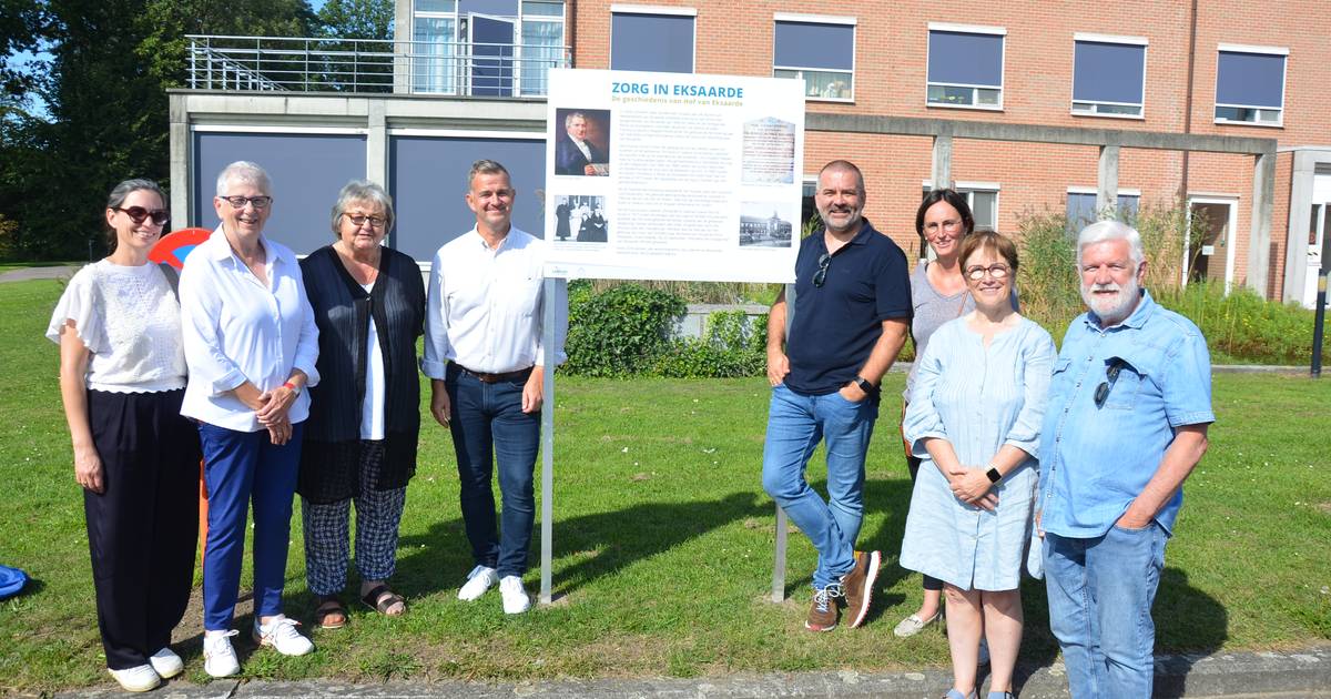 Historisch infobord op woonzorgcentrumsite herdenkt 175 jaar zorg in Eksaarde: “Van gesloten ...