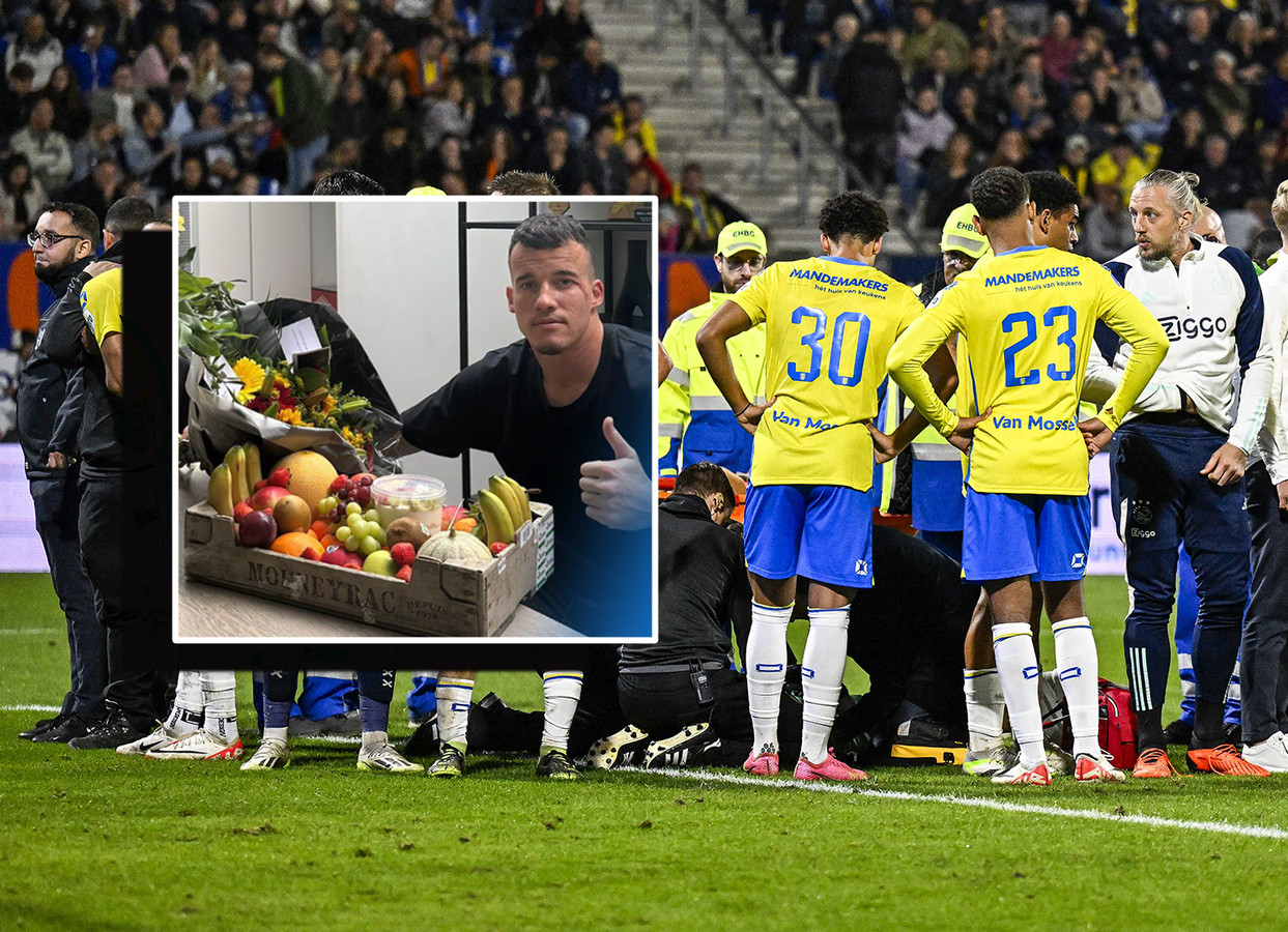 RKC-keeper Etienne Vaessen reageert op botsing tegen Ajax: ‘Het was erg fijn iedereen weer even ...