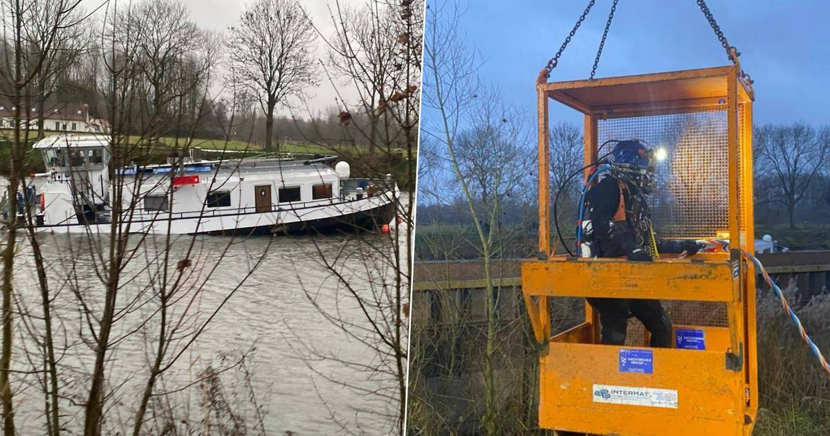Bergingsfirma hoopt gezonken schip vandaag nog naar de oever van de ...