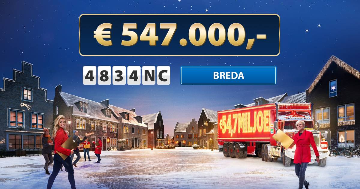 Prijs van ruim half miljoen euro van Postcode Loterij valt in Bredase ...
