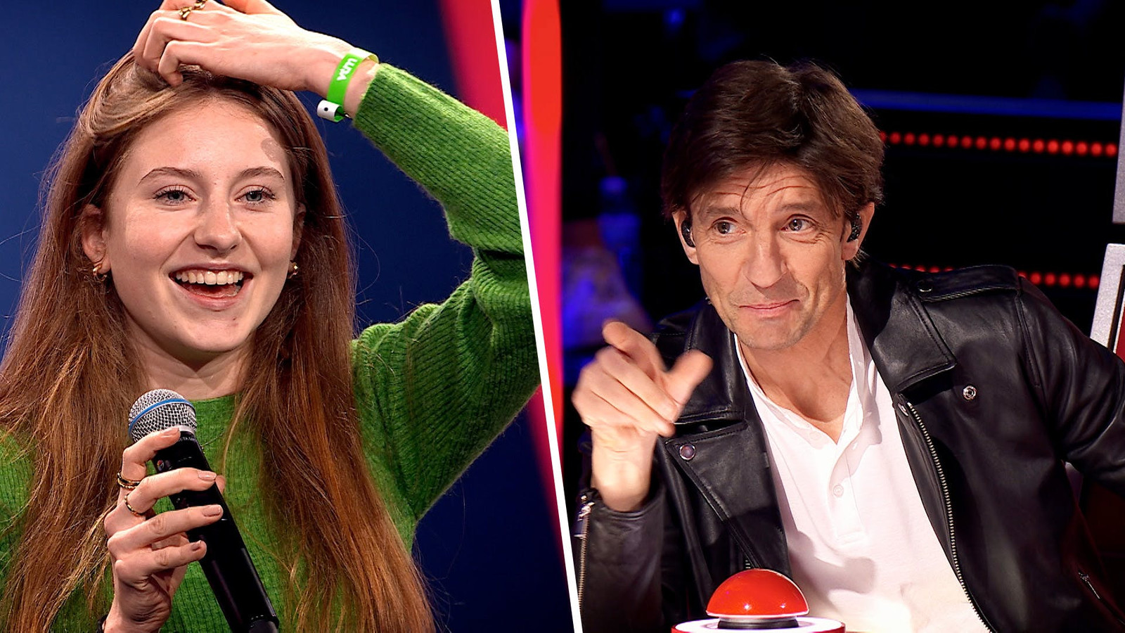 Line denkt dat ze aan een klanktest meedoet, maar dan draaien de ...