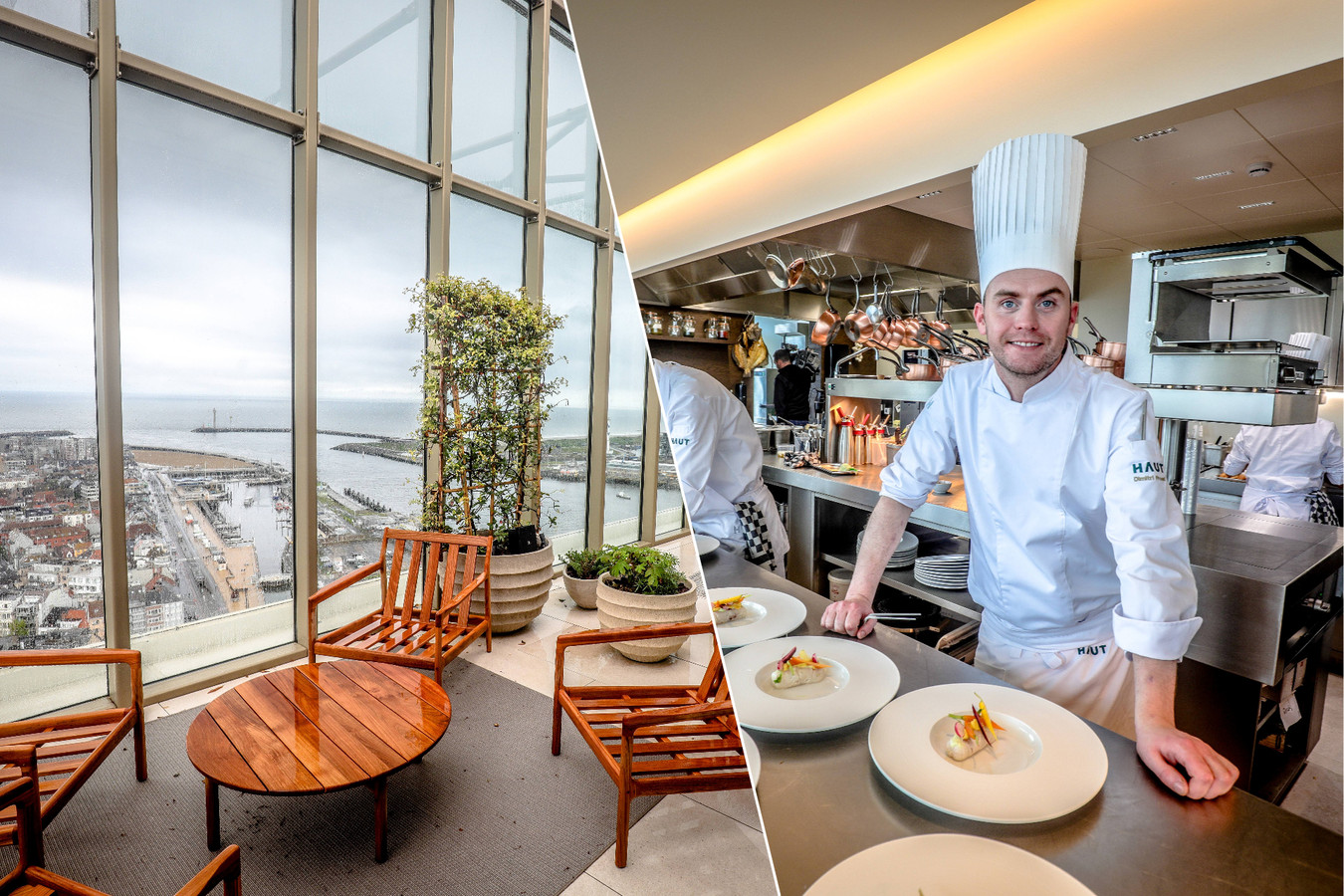 Met Haut opent in Oostende het hoogste restaurant in België met zicht ...