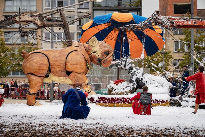 HERBELEEF. Dit was de tocht van Bull Machin en Xolo voor hun middagdutje op het Sint-Jansplein ...