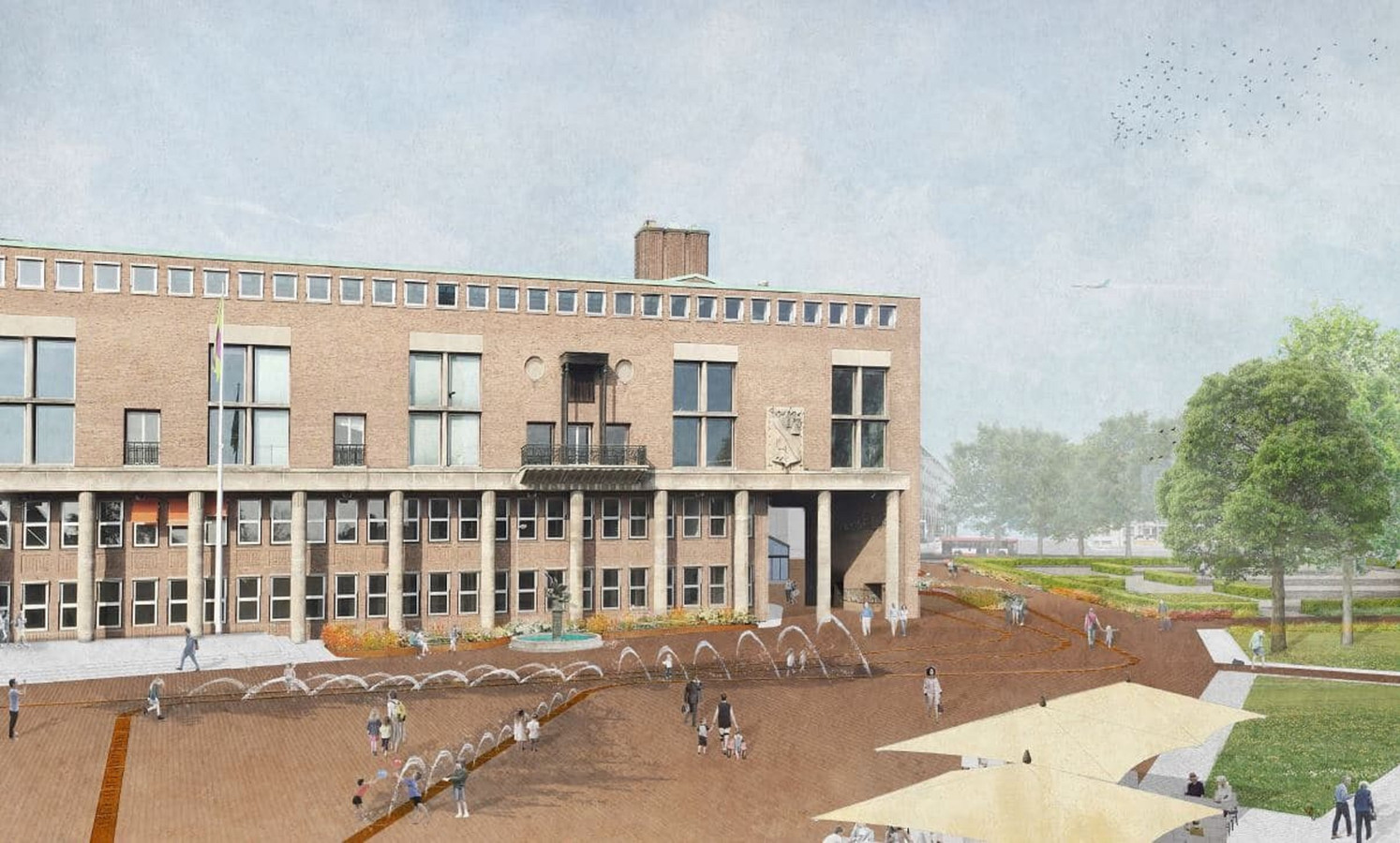 Zo ziet de omgeving van het Hengelose stadhuis er straks uit | Foto ...