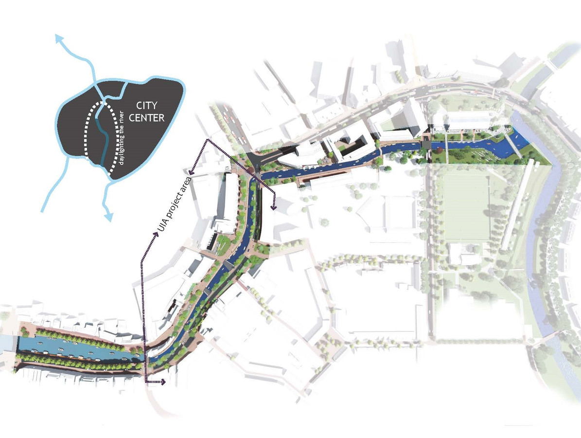 Verdiepte Nieuwe Mark kruipt 350 meter verder Breda in | Foto | bndestem.nl