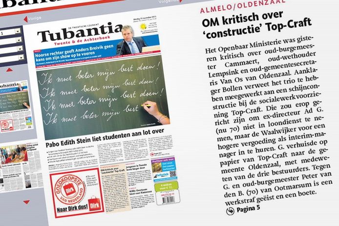 Gratis de volledige krant lezen op internet | Overig | tubantia.nl