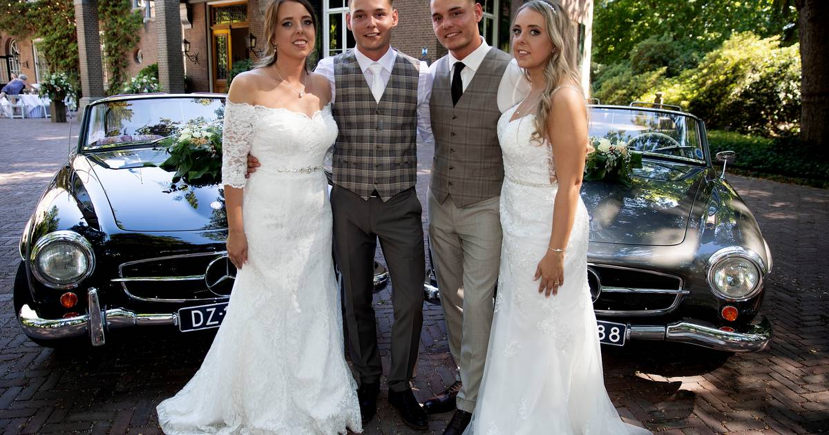 Twee eeneiige tweelingen trouwen met elkaar: ‘We hebben wel allemaal ...