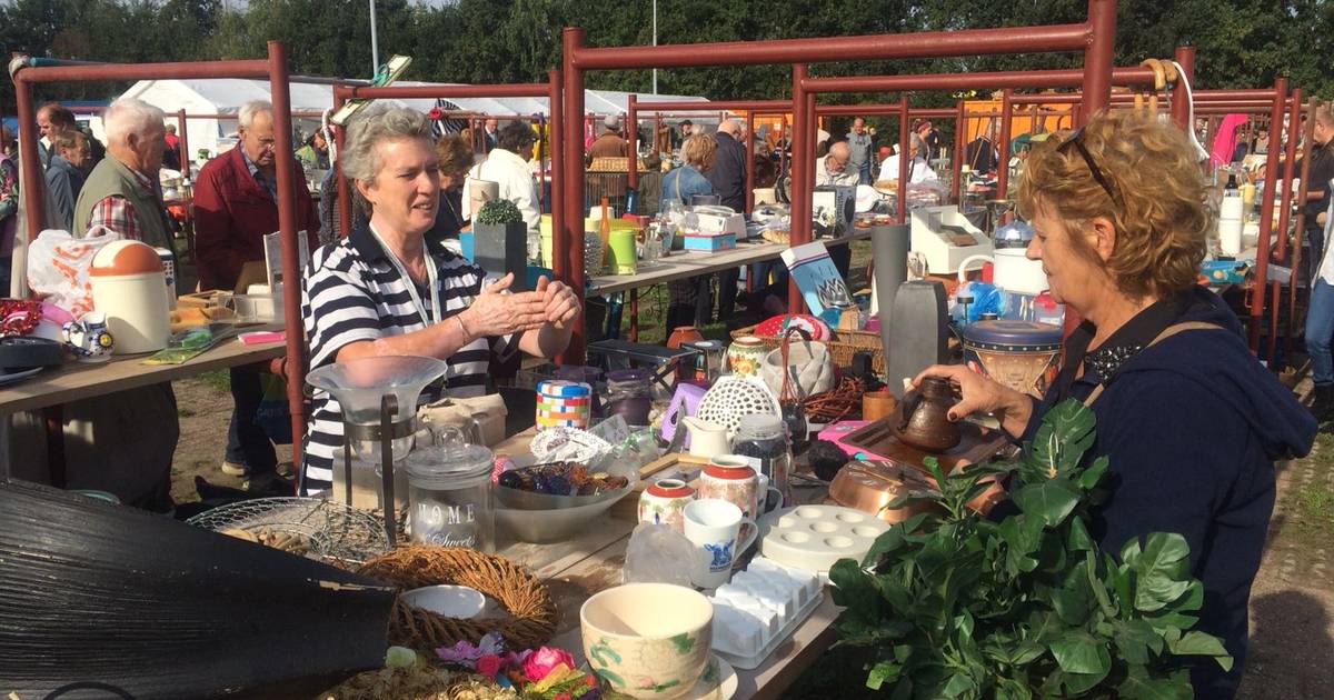 Spulletjes uit inboedels te koop op rommel- en antiekmarkt in Loosbroek ...