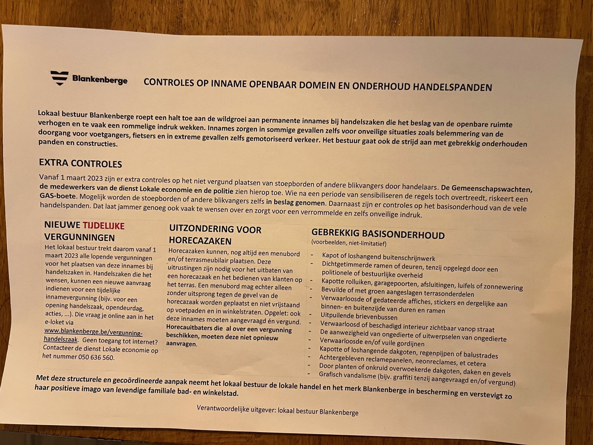 Friturist furieus na beslissing stad Blankenberge: “Ik weiger mijn ...