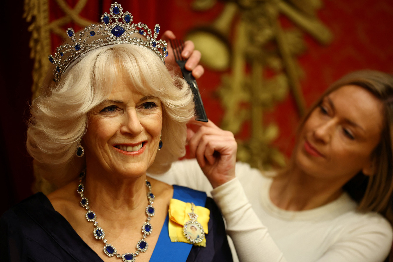 Madame Tussauds onthult nieuw wassen beeld van koningin-gemalin Camilla ...