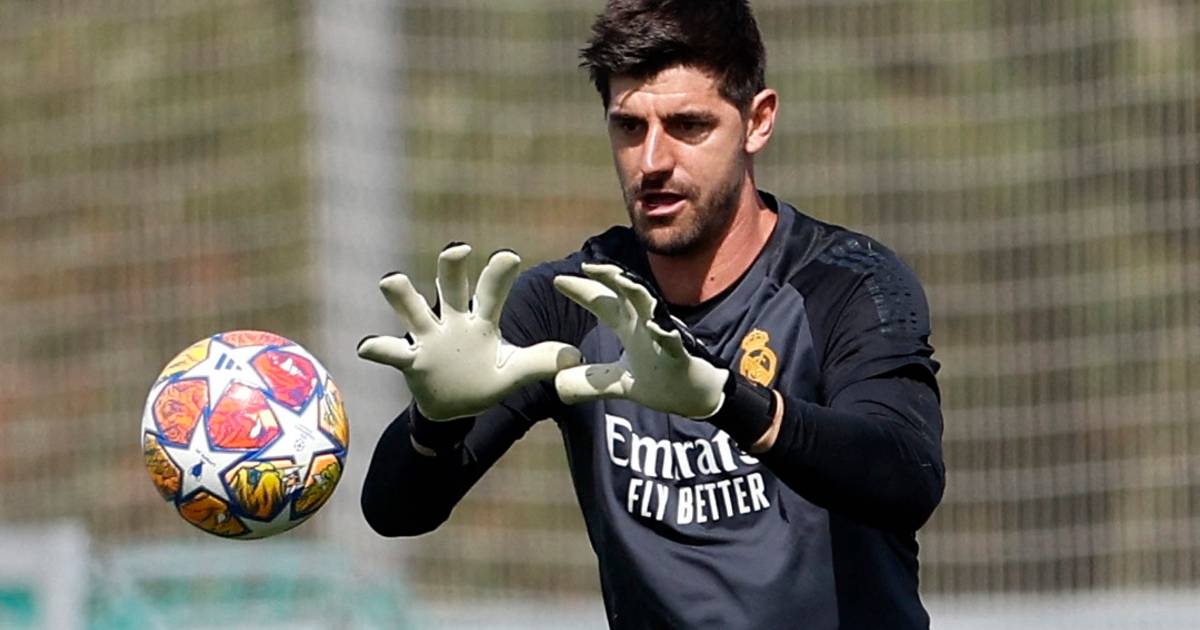 Courtois sera bien titulaire avec le Real Madrid en finale de Ligue des ...