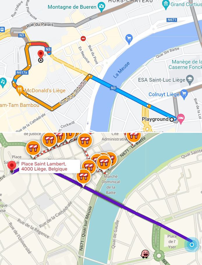 À Liège, même Google Maps a du mal à trouver son chemin dans les ...