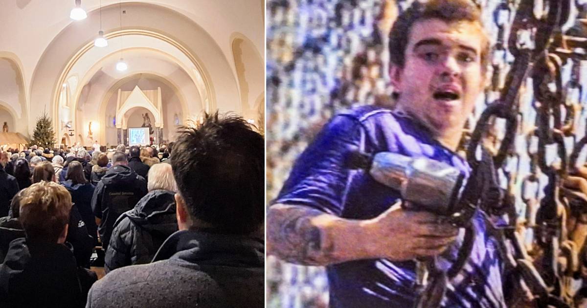 Honderden vissers, familieleden en vrienden nemen afscheid van Michael ...