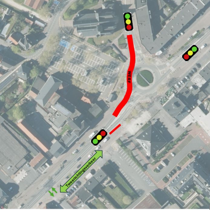 Drie dagen hinder door verfraaiingswerken aan rotonde in Zulte | Zulte | hln.be