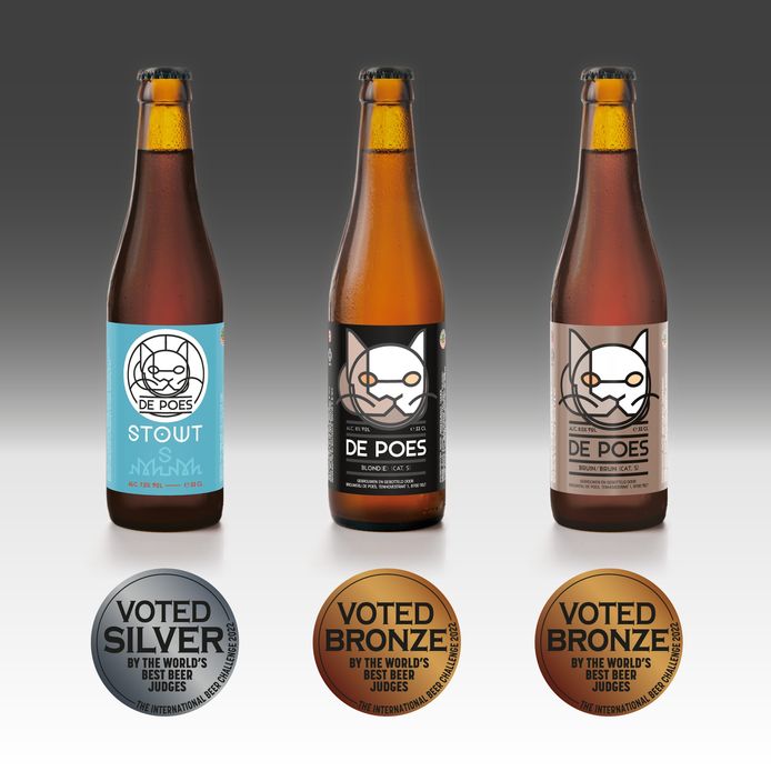 Vier medailles op week tijd voor brouwerij De Poes | Tielt | hln.be