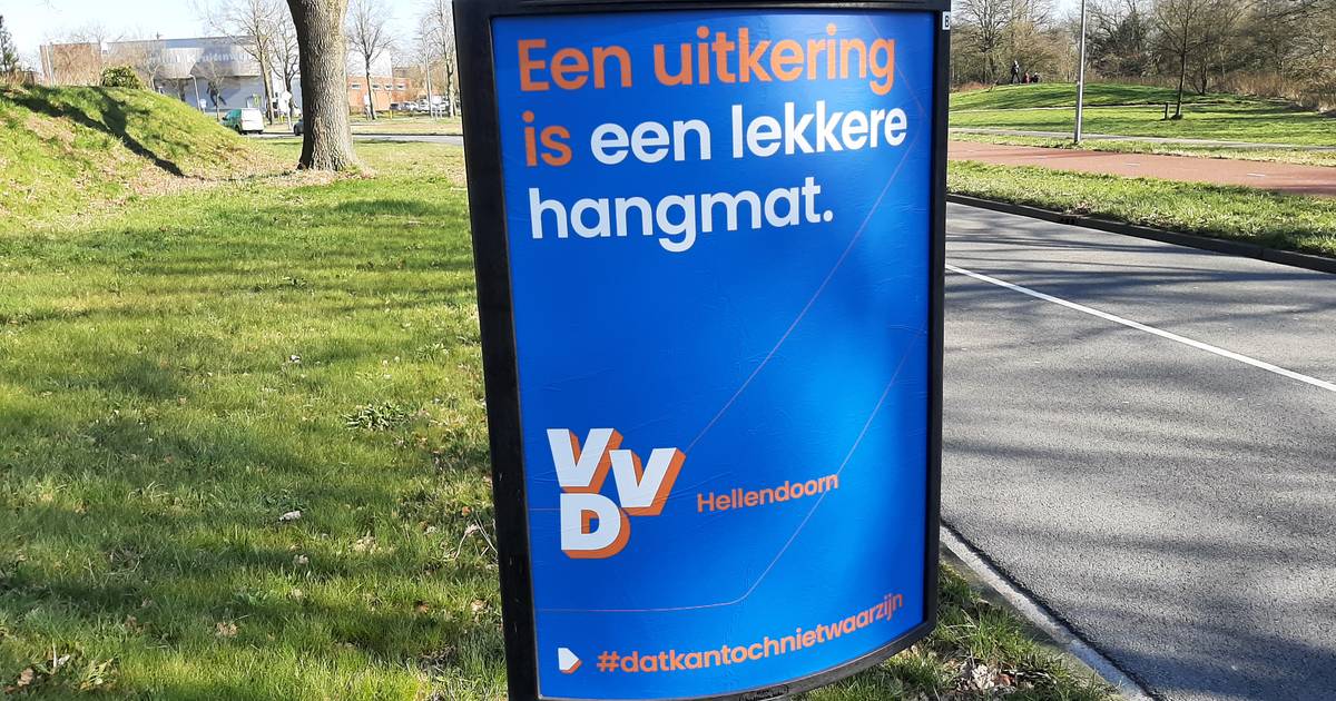 Rel over tekst verkiezingsposter van VVD-Hellendoorn: ‘Totaal ...