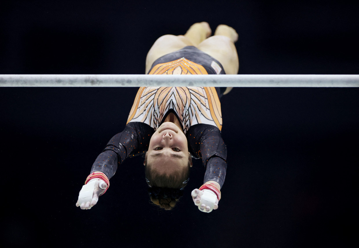 Eythora Thorsdottir geniet weer van turnen, mede dankzij de mannenploeg